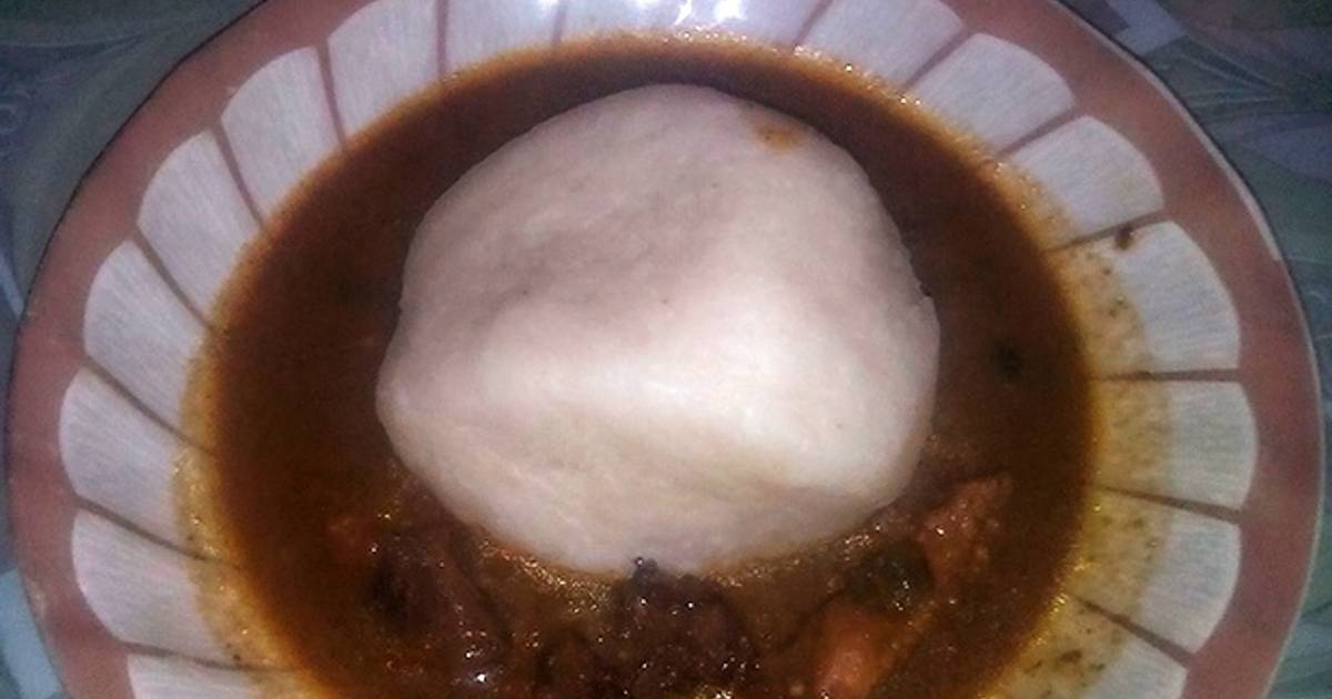 Tuwon shinkafa da miyar kuka girki daga Rukayya Jarma - Cookpad