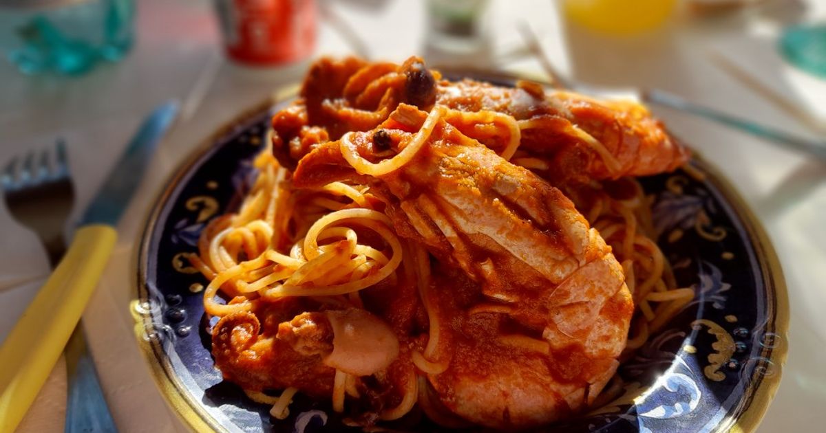 Ricetta Spaghetto Gamberoni E Moscardini Al Sugo di Sofia ...