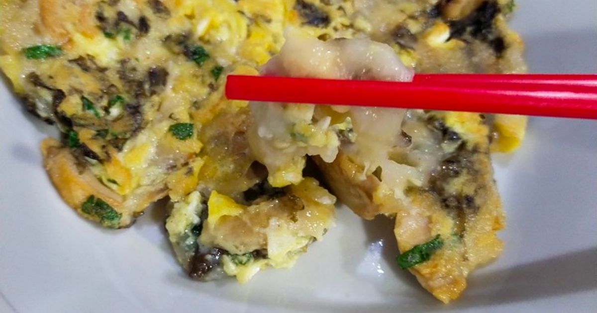 Resep Oyster Omelette Vegetarian (O Luak) Bikin Ketagihan 😁 oleh yunita ...