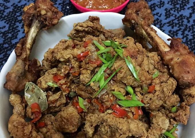 Resep Ayam Crispy Mini (krispi) oleh Walad Syam - Cookpad