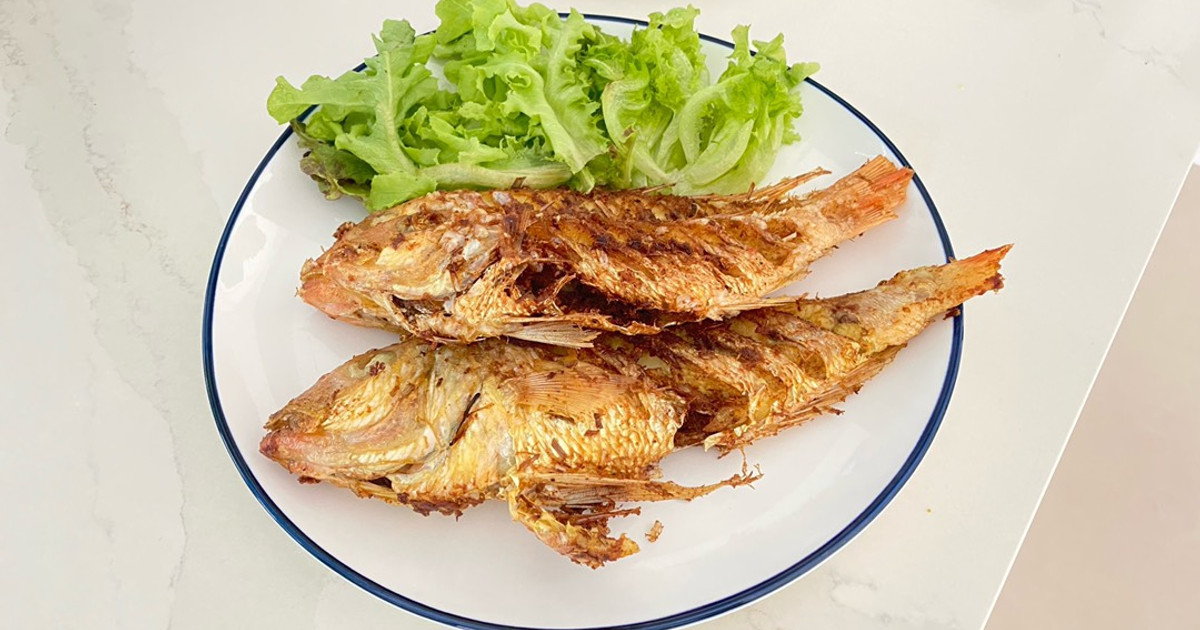 Deep Fried Golden Threadfin Bream With Fresh Turmeric Recipe by ...
