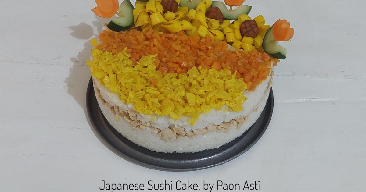 Resep Japanese Sushi Cake oleh asti - Cookpad