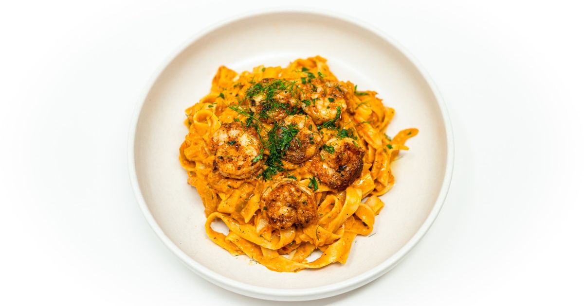 Shrimp, Fennel, And Roma Tomato Two Ways Tagliatelle Recipe by HE COOKS ...