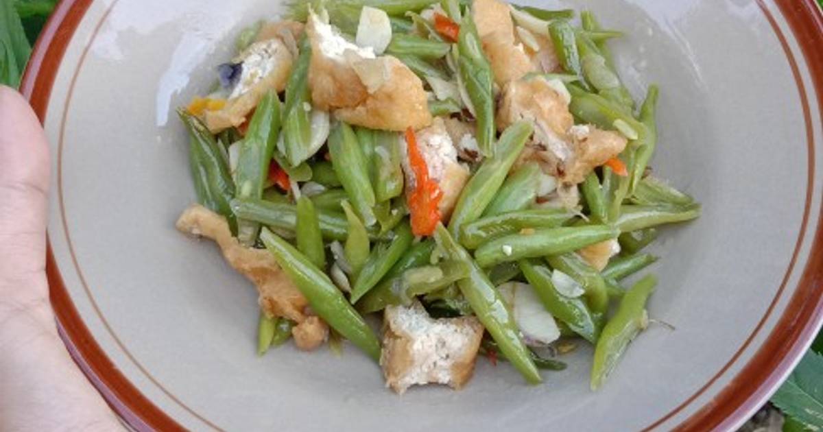Resep Tumis buncis dan tahu matang oleh Dapur Eonnie - Cookpad