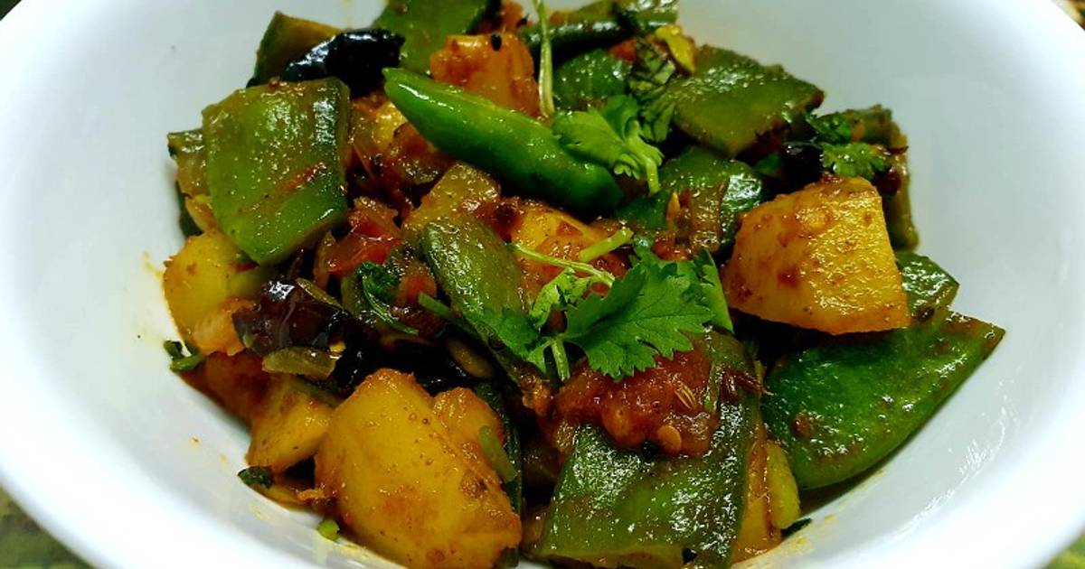 Flat Beans and Potato Sabzi Recipe by Kumkum Chatterjee - Cookpad
