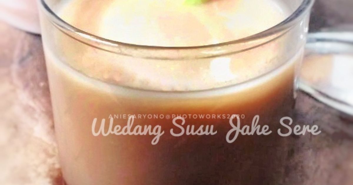 Resep Wedang Susu Jahe Sere oleh aniesaryono - Cookpad