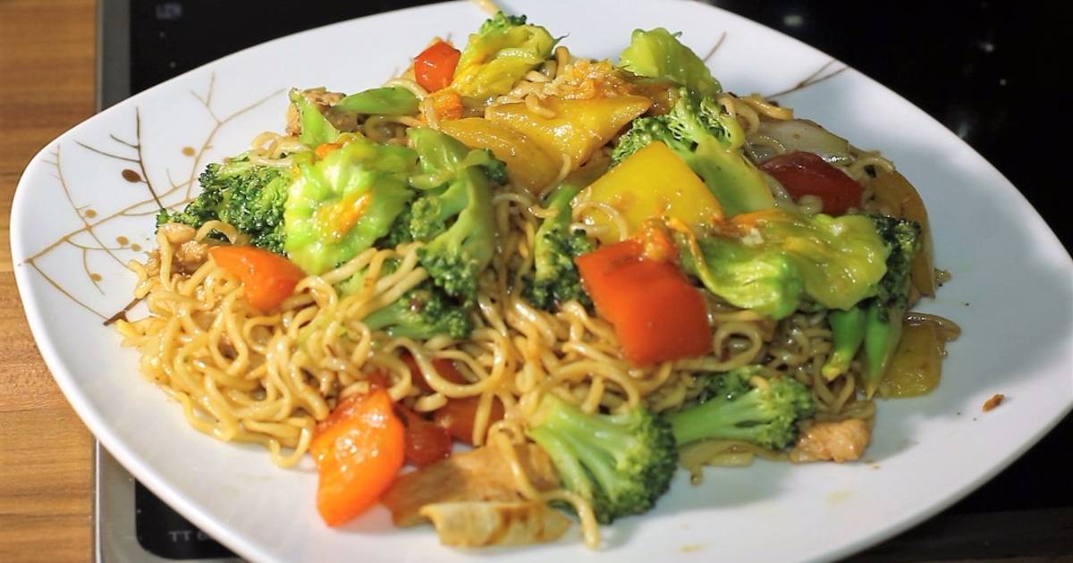 Chow mein de pollo - 53 recetas caseras- Cookpad