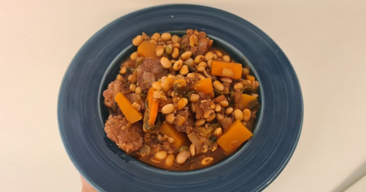 guiso con porotos de soja - 30 recetas caseras- Cookpad