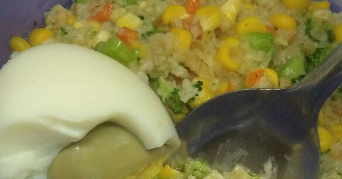 Resep Bubur oatmeal ayam sayur oleh Paririmbon Lena - Cookpad