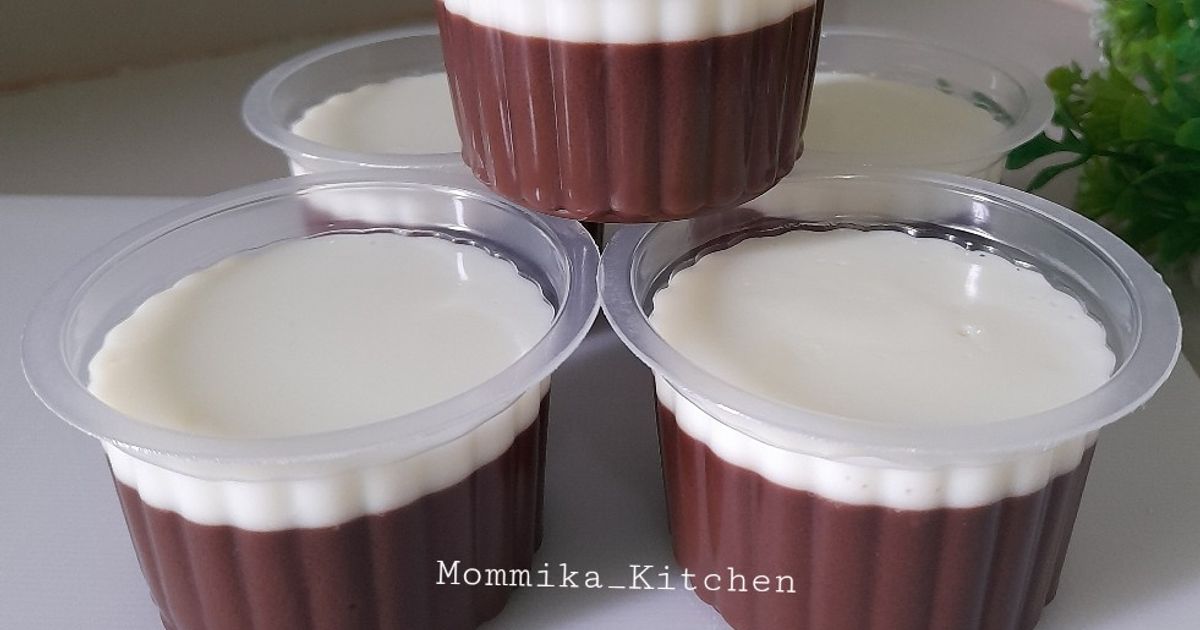 Resep Puding Coklat Vla Vanilla Ala Kfc oleh Mommika Kitchen - Cookpad