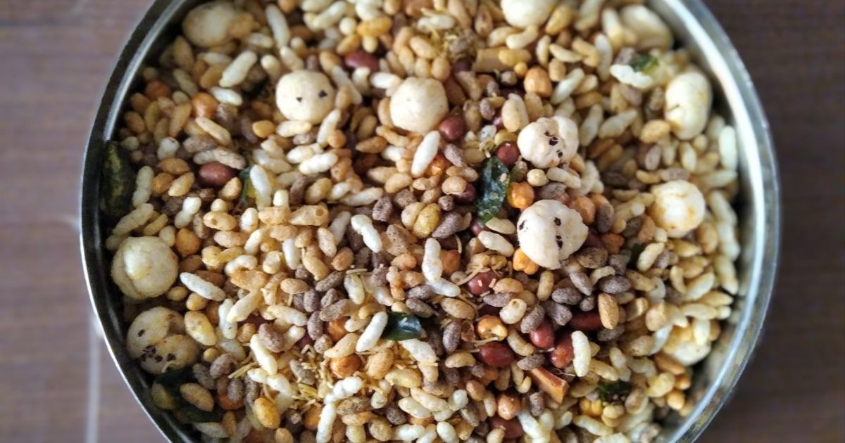 Healthy Roasted Millet Mumra Chevdo Recipe by Bina Anjaria - Cookpad