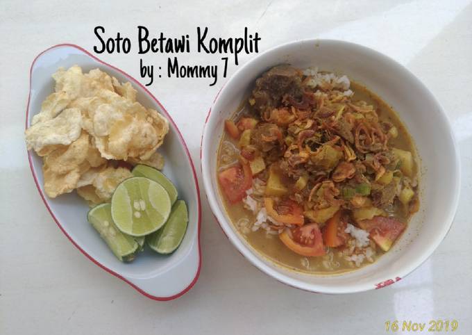 Resep Soto Betawi Komplit oleh Mommy 7 - Cookpad
