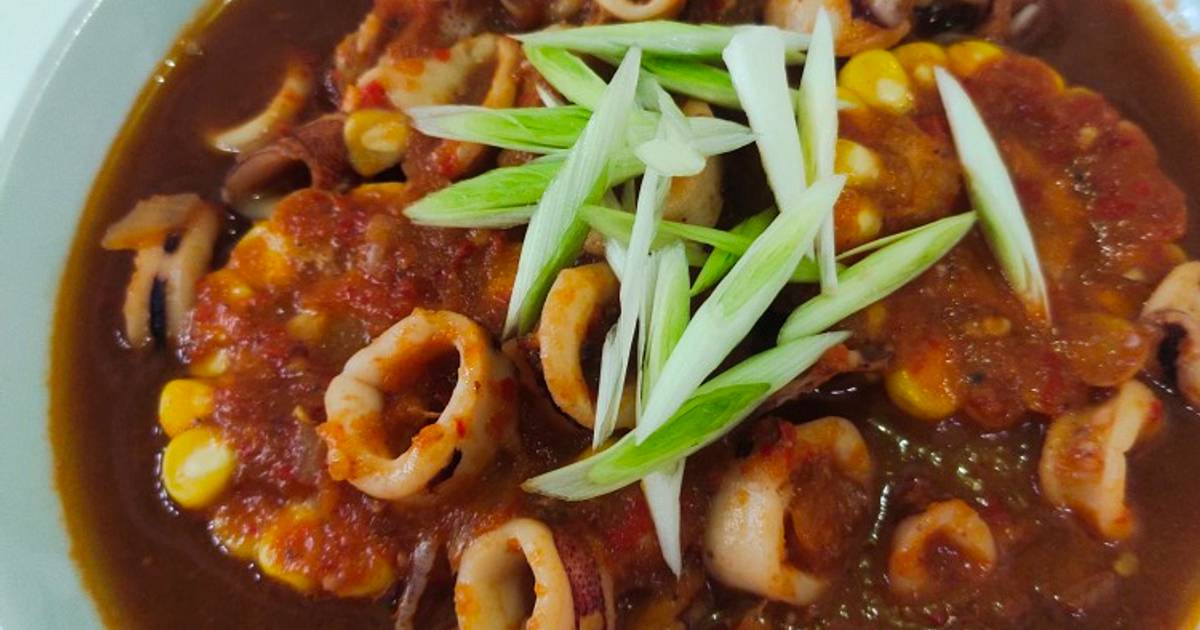 Resep Cumi Saos Padang oleh ShafFa's - Cookpad