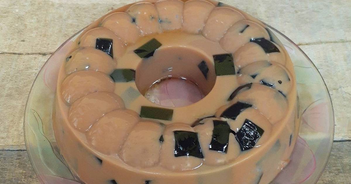 Resep Puding Cappucino Cincau oleh Eva Dwi - Cookpad