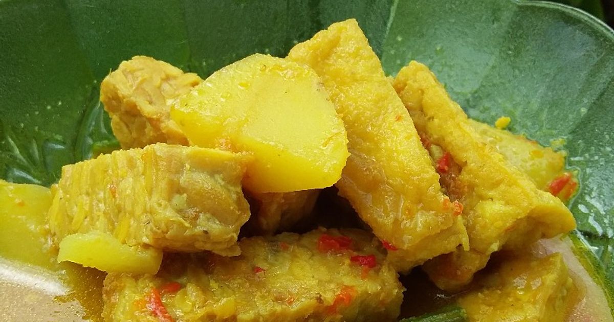 Resep tempe kentang kuah kuning rumahan enak dan mudah - Cookpad