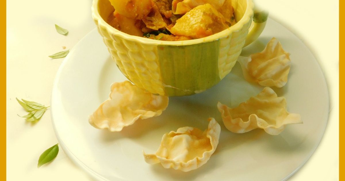 Papad Er Dalna Bengali Papad Curry Recipe by Lakshmi Sridharan Ph D ...