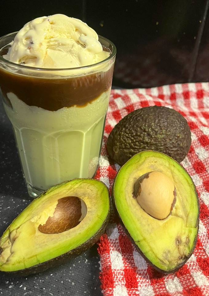 Avocado Coffee with Rum Raisins Ice cream Recipe by Okky Septiany - Cookpad