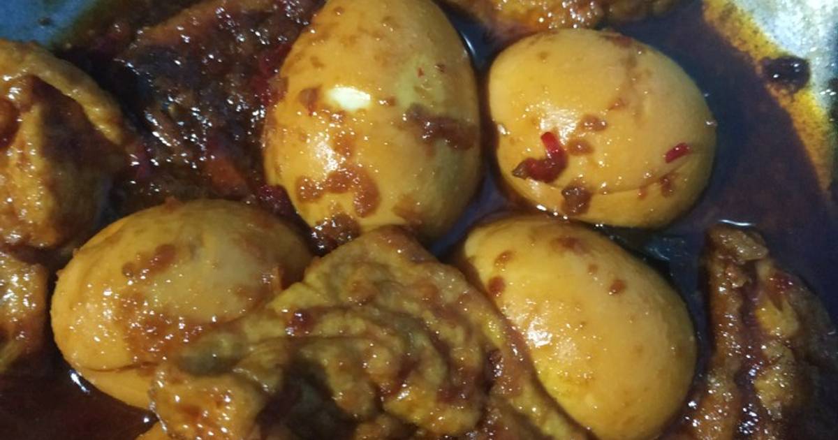 681 resep telor bacem kecap enak dan mudah - Cookpad