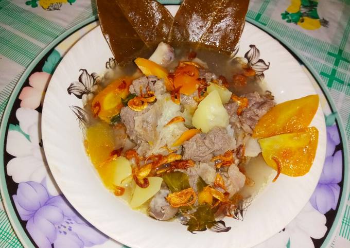Resep Sop tulang sapi Ala betawi #festivalResepAsia #Indonesia #Sapi ...