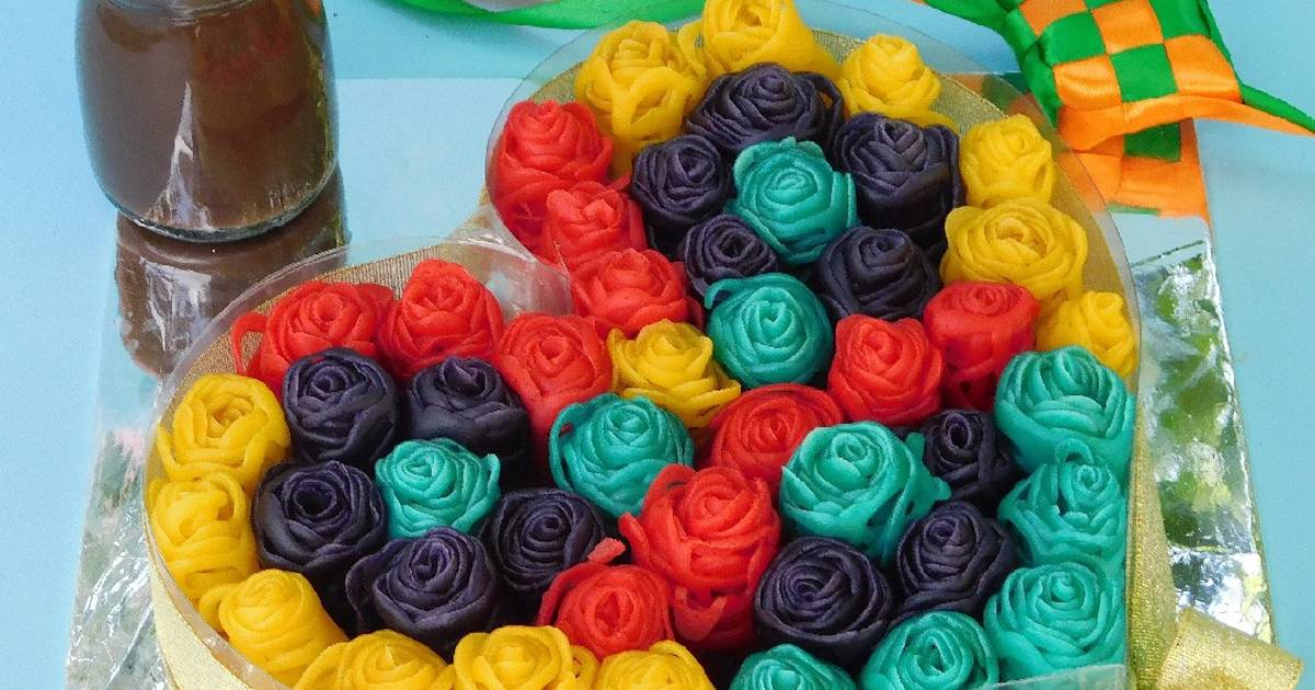 Resep Roti Jala Mawar Saus Coklat oleh desmawati kuretangin - Cookpad