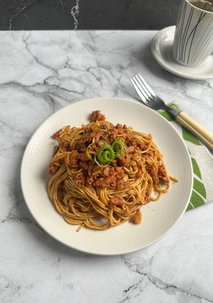 Resep Spaghetti Bumbu Rendang oleh Rini Dwi Astuti - Cookpad
