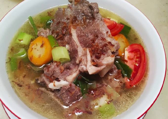 Resep SUP BUNTUT ALA SAYA👌 oleh Siti Zulfa Sentyaki - Cookpad