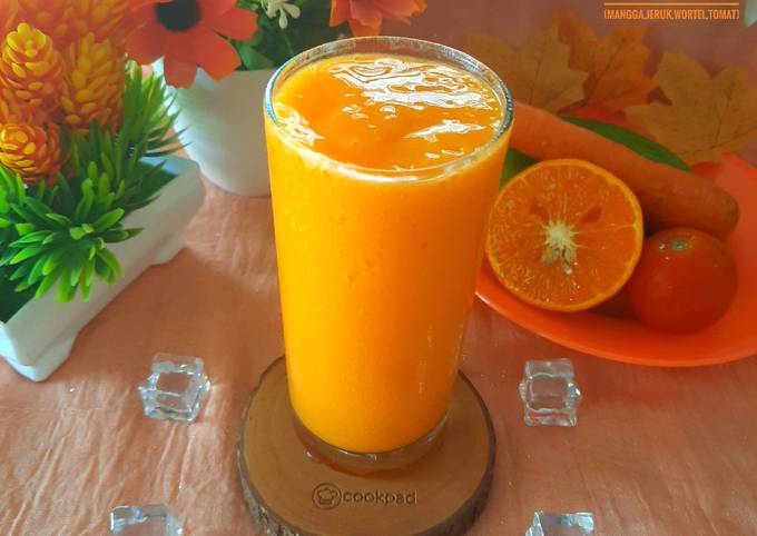Resep Mix Fruit Juice (Mangga,Jeruk,Wortel,Tomat) oleh Minie Nora ...