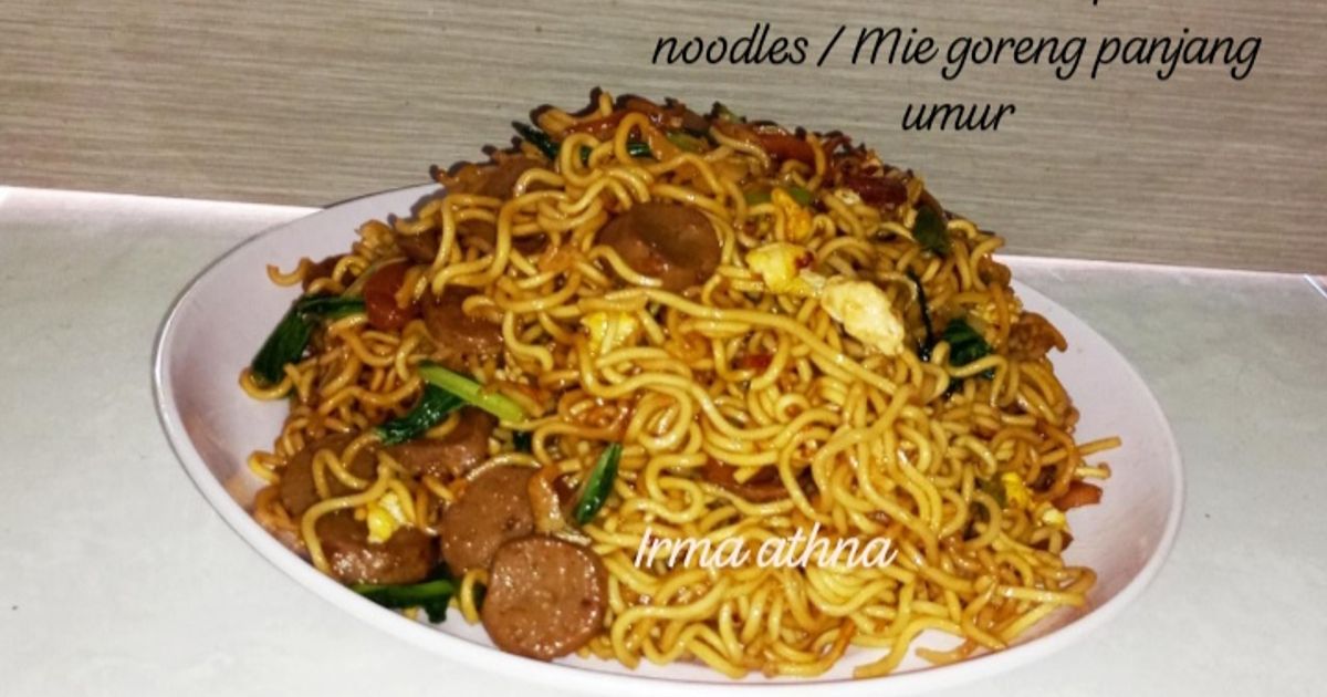Resep Siu Mie/ Chinese Fried Noodles / Mie Goreng Panjang Umur oleh ...