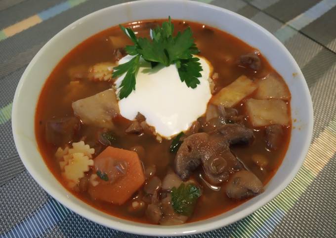 Lencsés gombaleves | Kalicz-Dóra Mónika receptje - Cookpad receptek