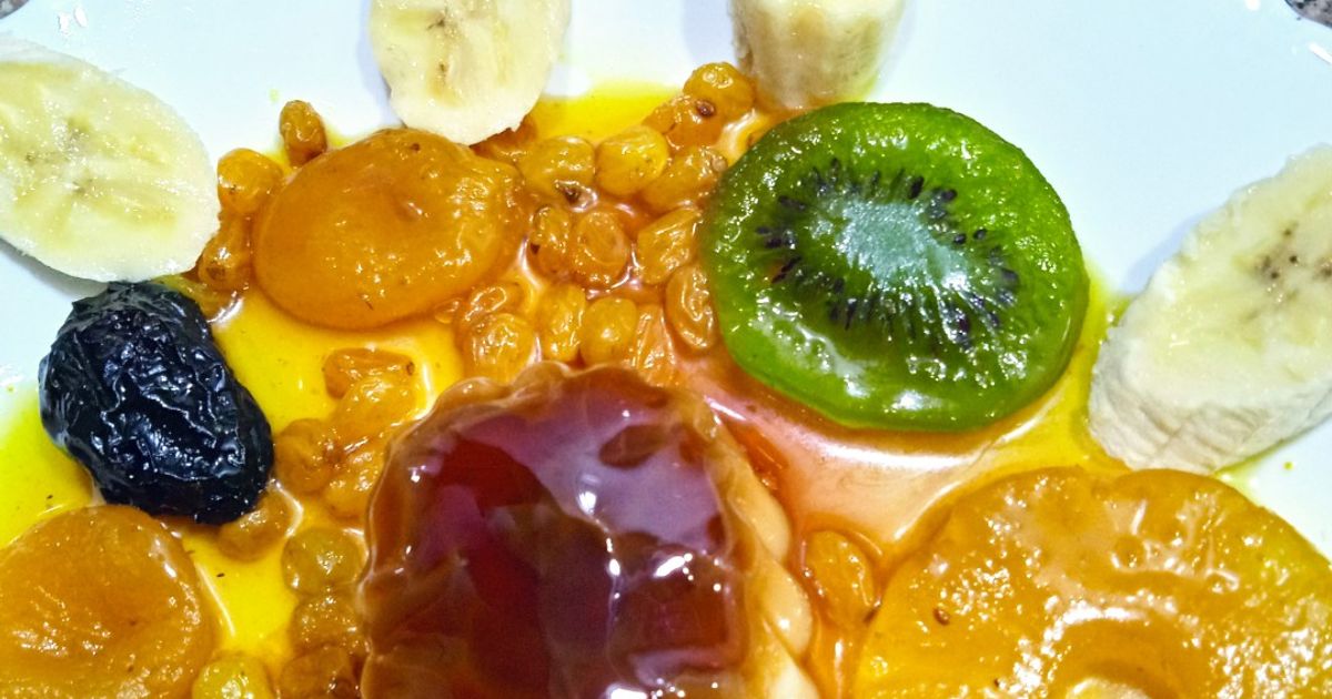 Dessert Aux Fruits Secs (Kiwi 🥝Ananas🍍 Abricots 🟠 Pruneau ⚫ Raisin Sec ...