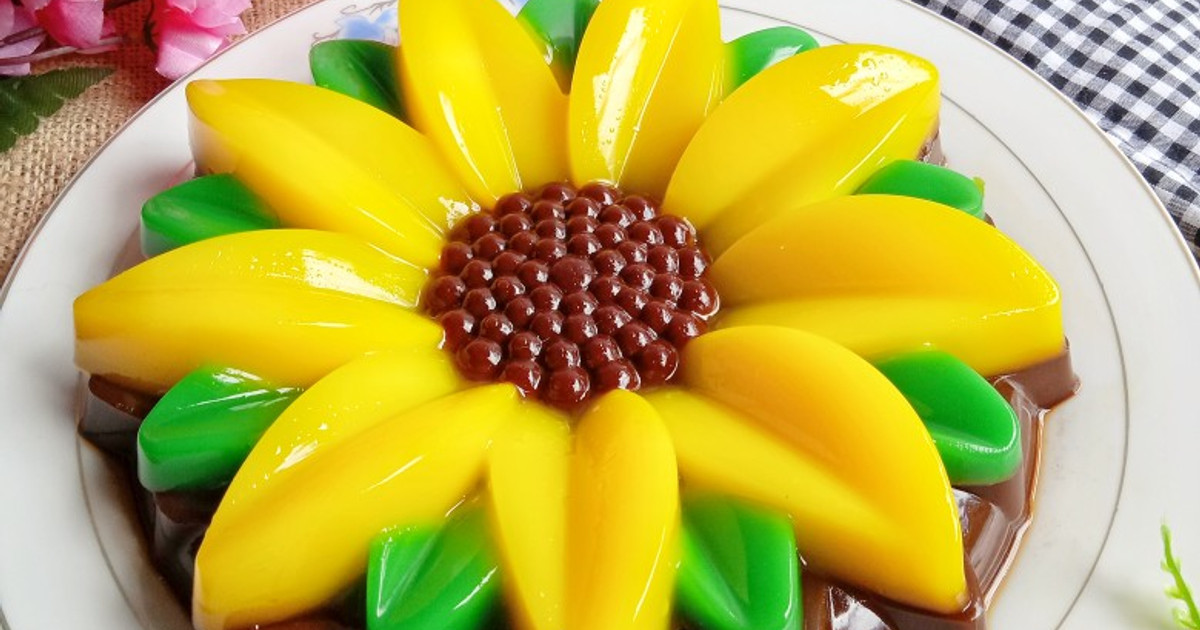 Resep Puding Bunga Matahari 🌻 oleh Dwi Muslimawati - Cookpad