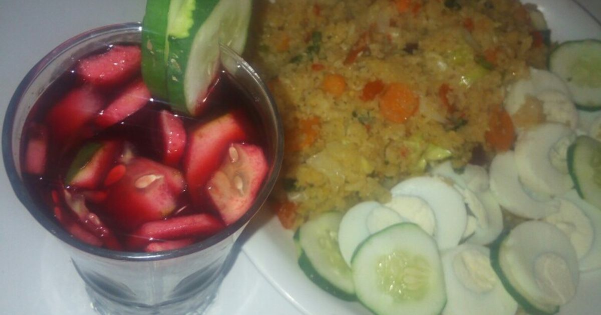Dambu Shirkafa Da Zobo Recipe by Mmn Khady🙌 - Cookpad