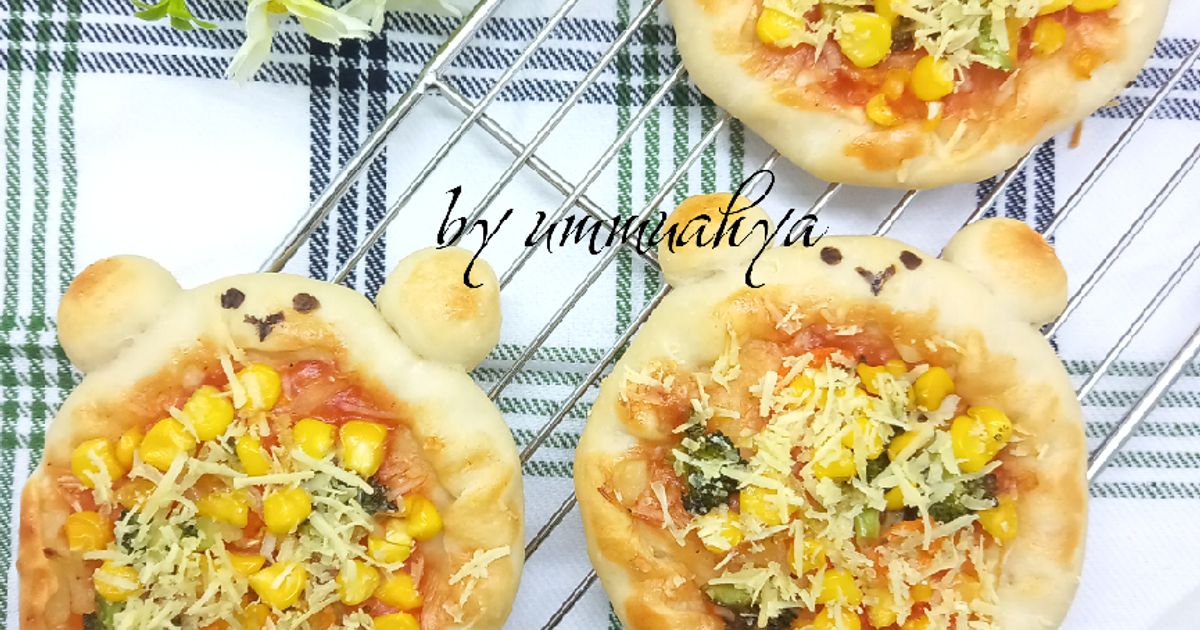 Resep Pizza Mini Karakter Dengan Topping Sayuran (Week17) oleh Ummu ...