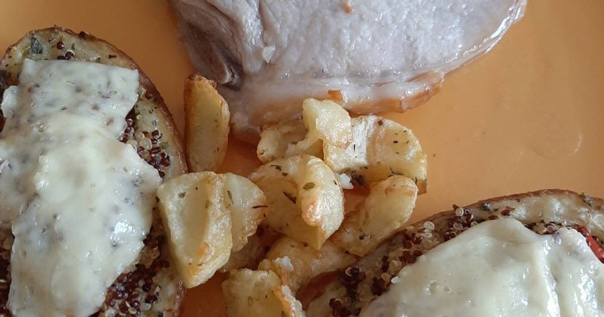 Papas canoa al horno - 6 recetas caseras- Cookpad