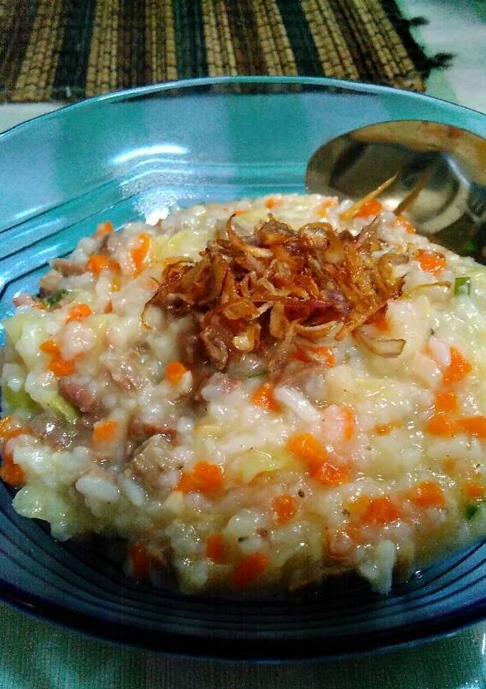 Resep Bubur Daging Sapi dengan Kubis dan Wortel oleh Midday Rachwawati ...