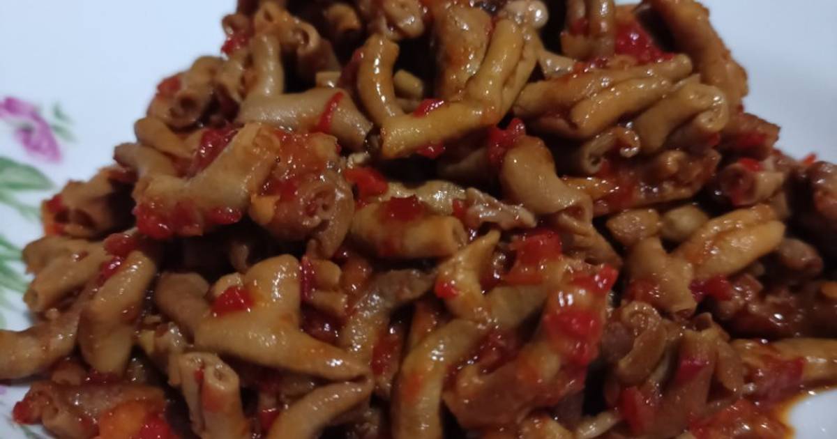 86 resep oseng usus pedas mercon enak dan mudah - Cookpad