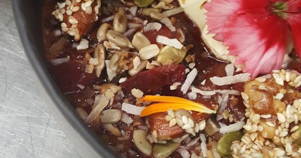 Mulled Fruit & Honey Nut Crumble Recipe By Jonathan Gulliver