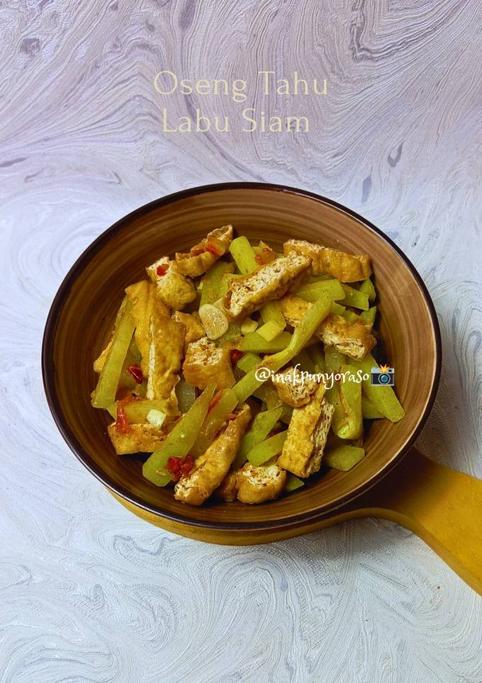Resep Oseng Tahu Labu Siam dengan Bumbu Instant Serbaguna (kulit ...