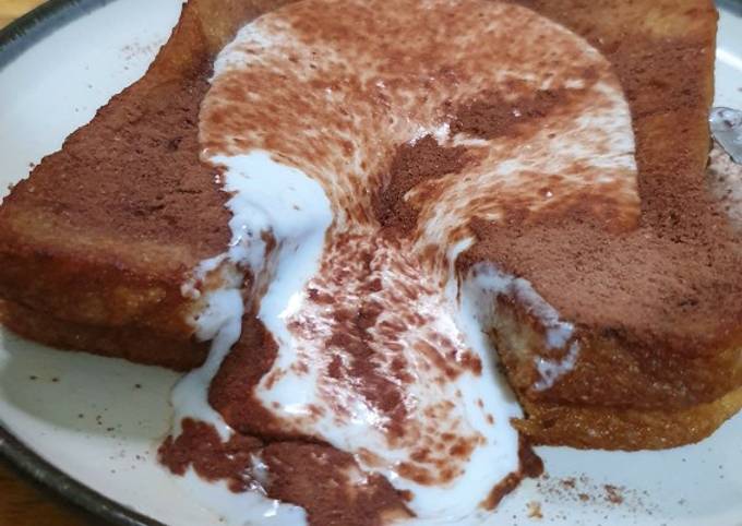 Resep Milo Lava Toast oleh Vina triana - Cookpad