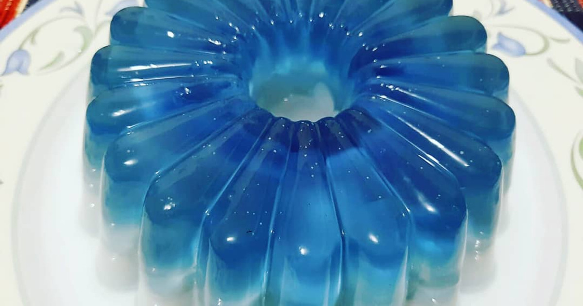 Resep Blue Ocean Jelly Puding oleh Rizki Triyunita - Cookpad