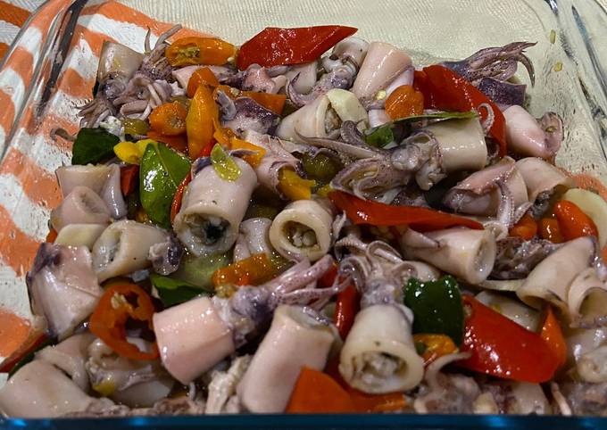 Resep Cumi asin pedes oleh Tia - Cookpad