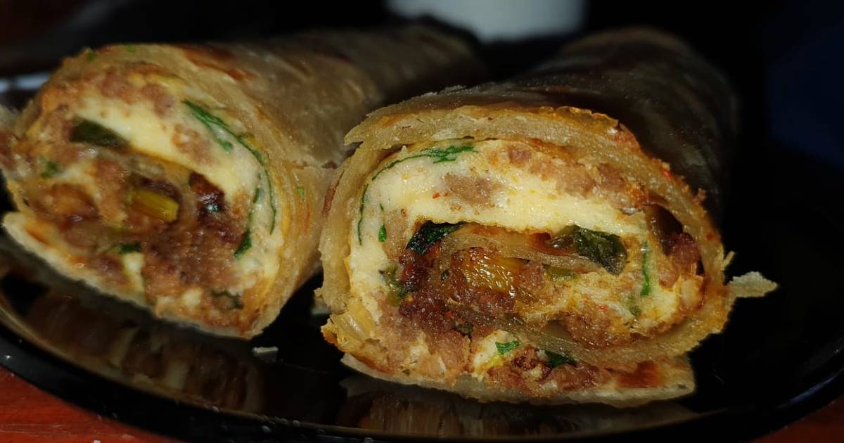 Chapati Beef Wrap Recipe by Ivy - Cookpad