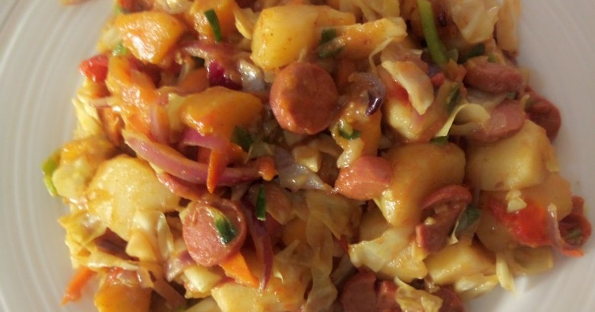 Plantain And Irish Potatoes In Curry Veggies Recipe by LadyJ Culinary ...