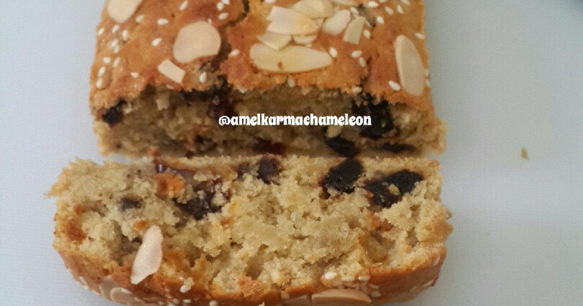 Resep Cake Pisang Kismis Kurma (1 Telur) oleh Amel Karmachameleon - Cookpad