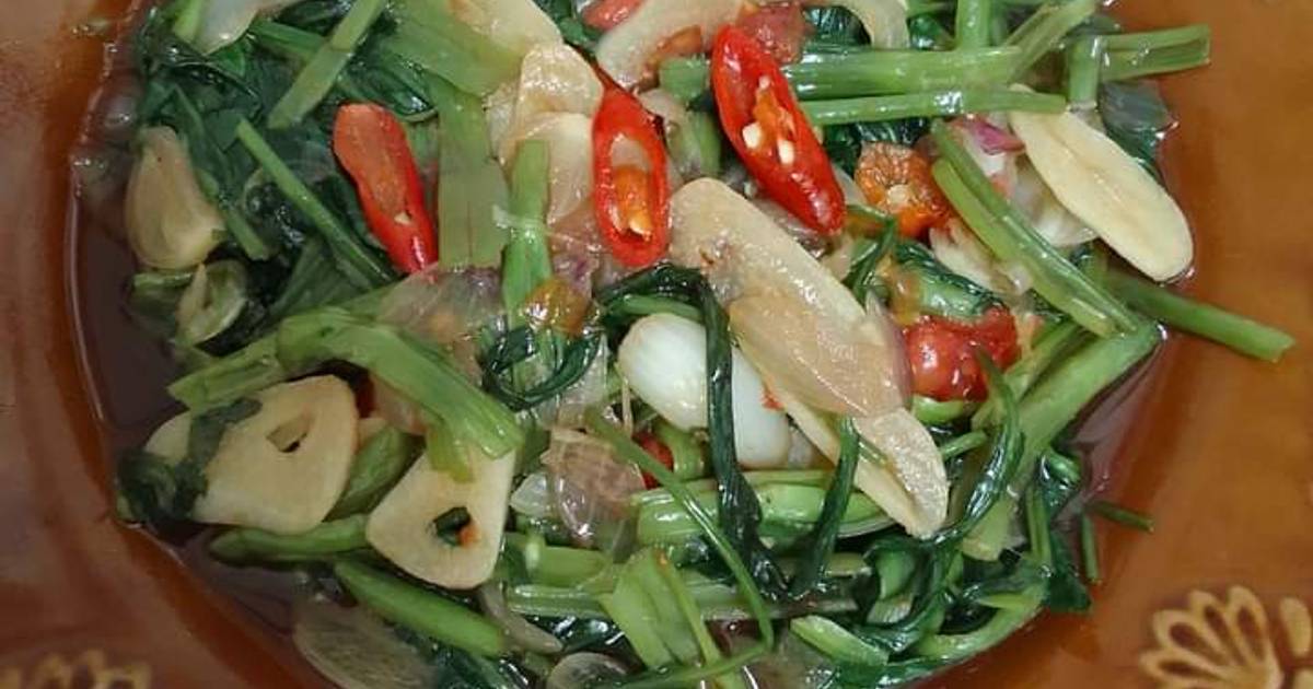 Resep Tumis Kangkung Saus Tiram Ala Resto Oleh Lidia Permata Cookpad