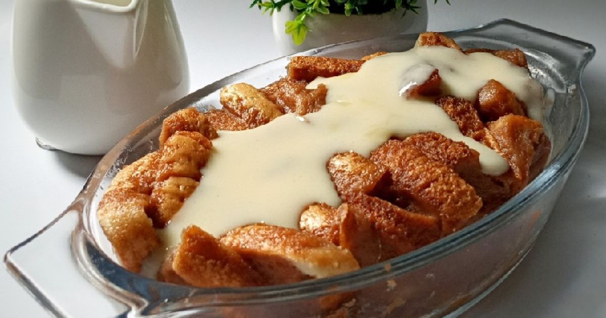 Resep Puding Roti Milo Kukus, Saus Keju oleh IzzaHan - Cookpad