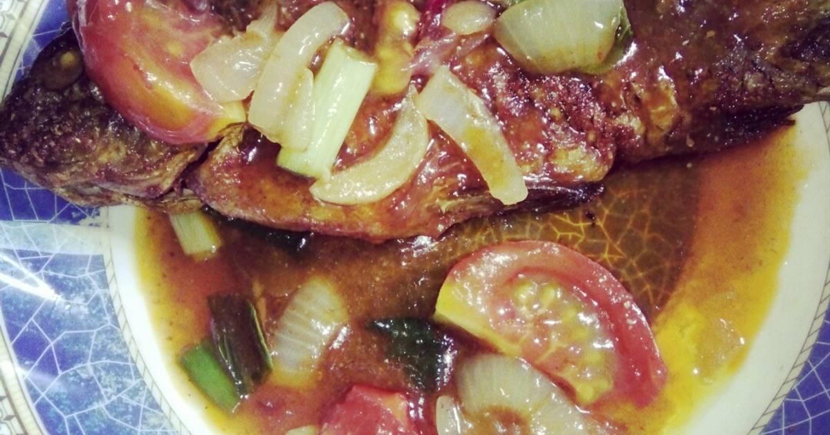 3 resep ikan mas saos padang enak dan mudah - Cookpad