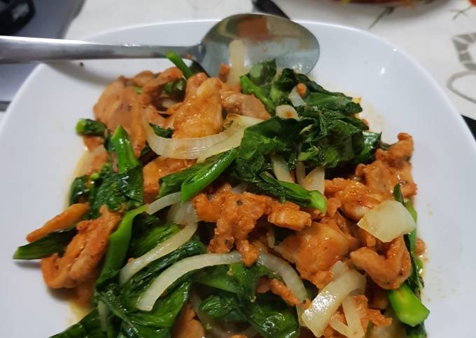 Resep Kailan cah Ayam Bulgogi oleh Agnes Chu - Cookpad