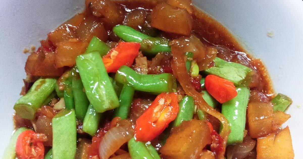 38 resep tumis buncis cecek pedas enak dan mudah - Cookpad