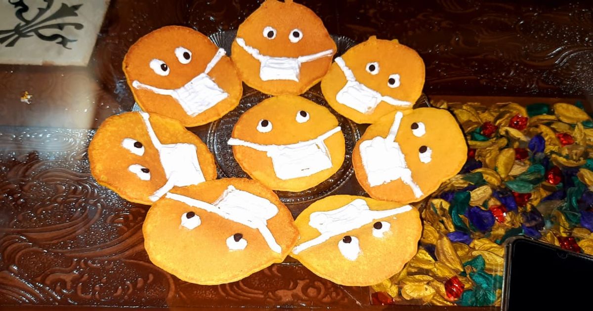 मास्क पॅनकेक 🥞😄 Mask Pancake Recipe In Marathi ) रेसिपी Roshni ...